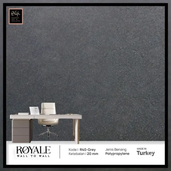 Royal wall to wall 40-Grey | Sufi Carpet