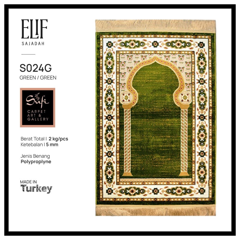 Elif-S024-G | Sufi Carpet