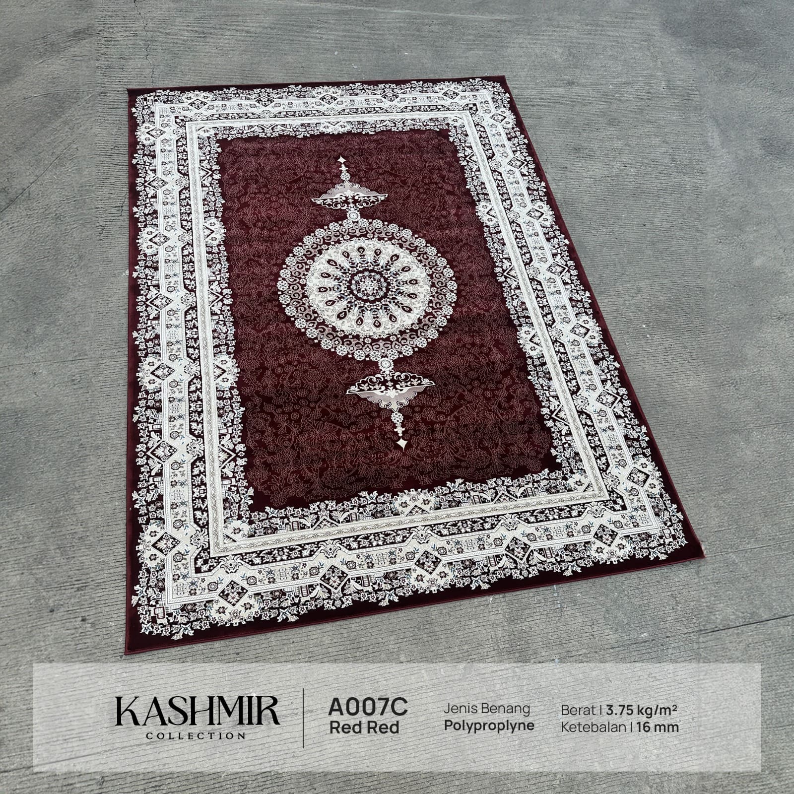 Kashmir A007C-R | Sufi Carpet